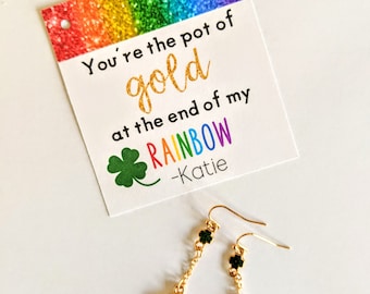 PRINTED Lucky to Know You St. Patrick's Day Tag - Etsy