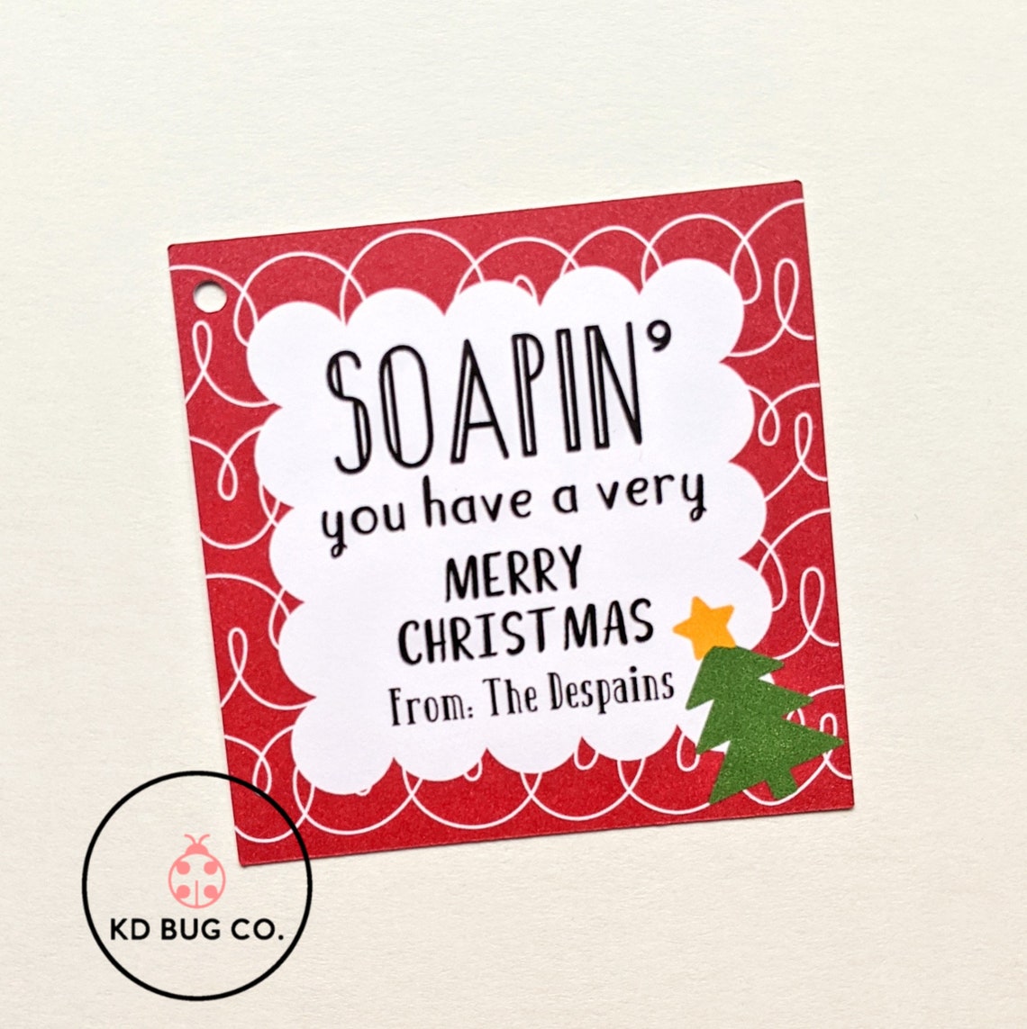 Soapin' You Have a Very Merry Christmas PRINTED Gift Tags - Etsy