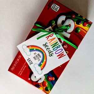 PRINTED Rainbow Seed St. Patrick's Day Gift Tags - Etsy