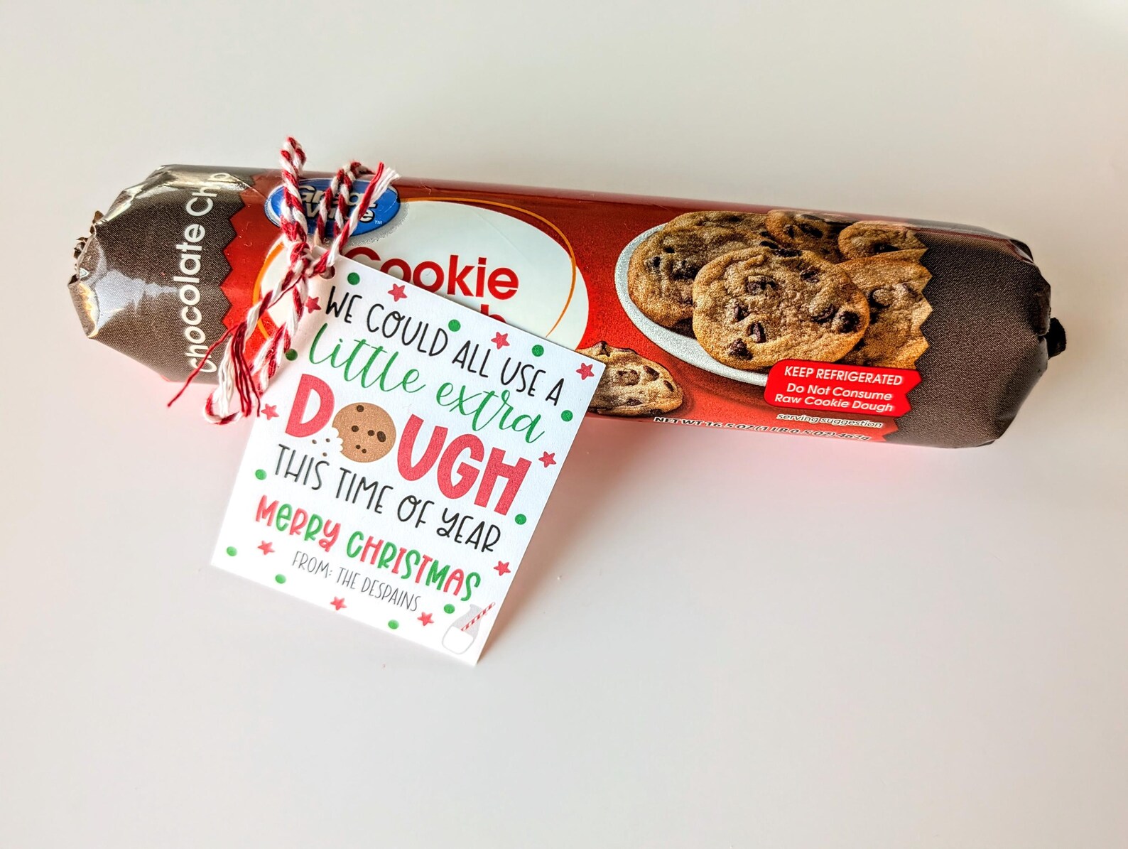 We Could All Use Some Extra Dough PRINTED Christmas Gift Tag - Etsy