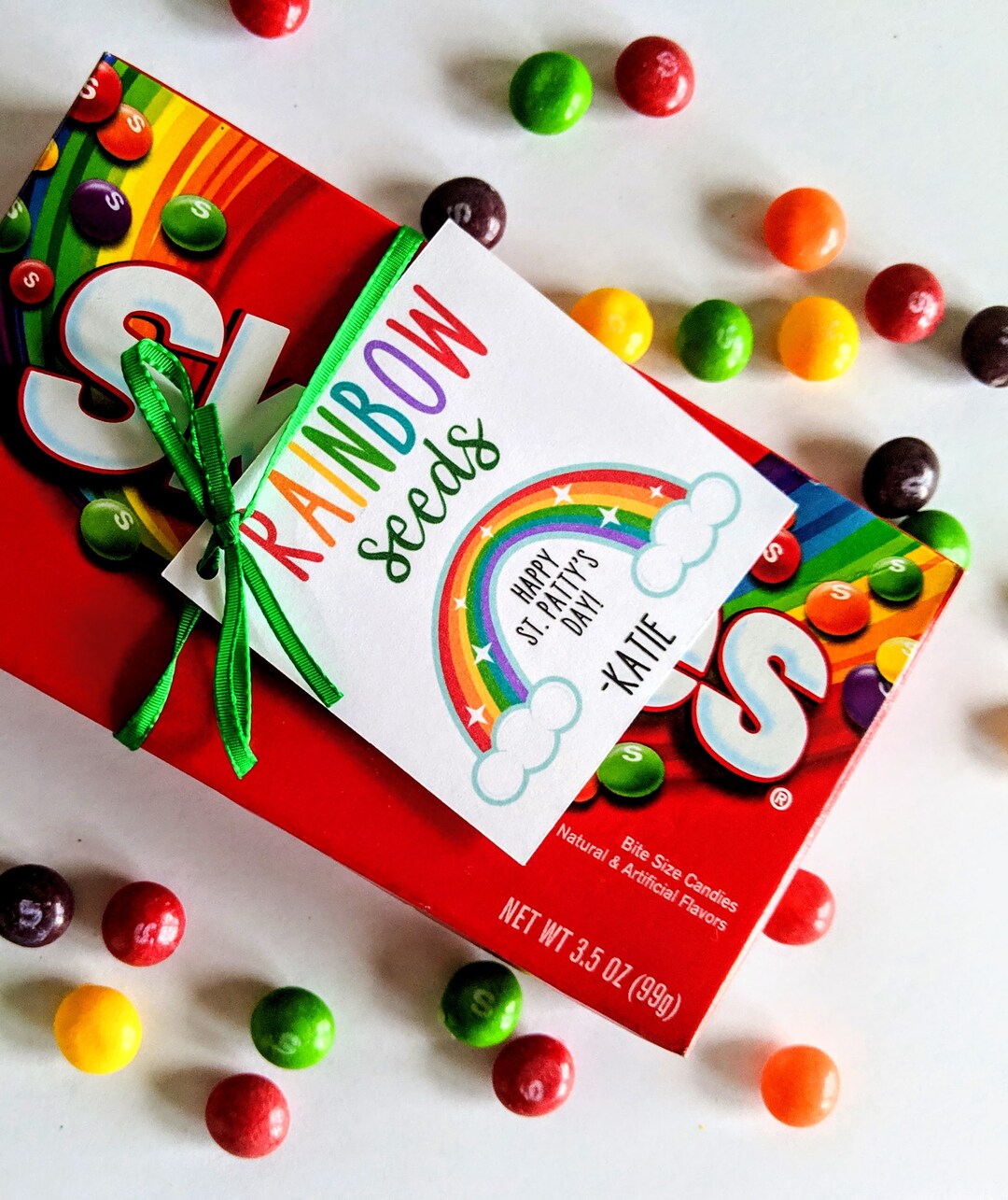 PRINTED Rainbow Seed St. Patrick's Day Gift Tags - Etsy
