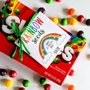 PRINTED Rainbow Seed St. Patrick's Day Gift Tags - Etsy