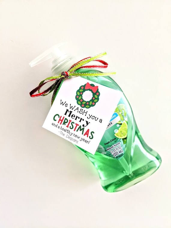 We Wash You a Merry Christmas and a Healthy New Year PRINTED | Etsy