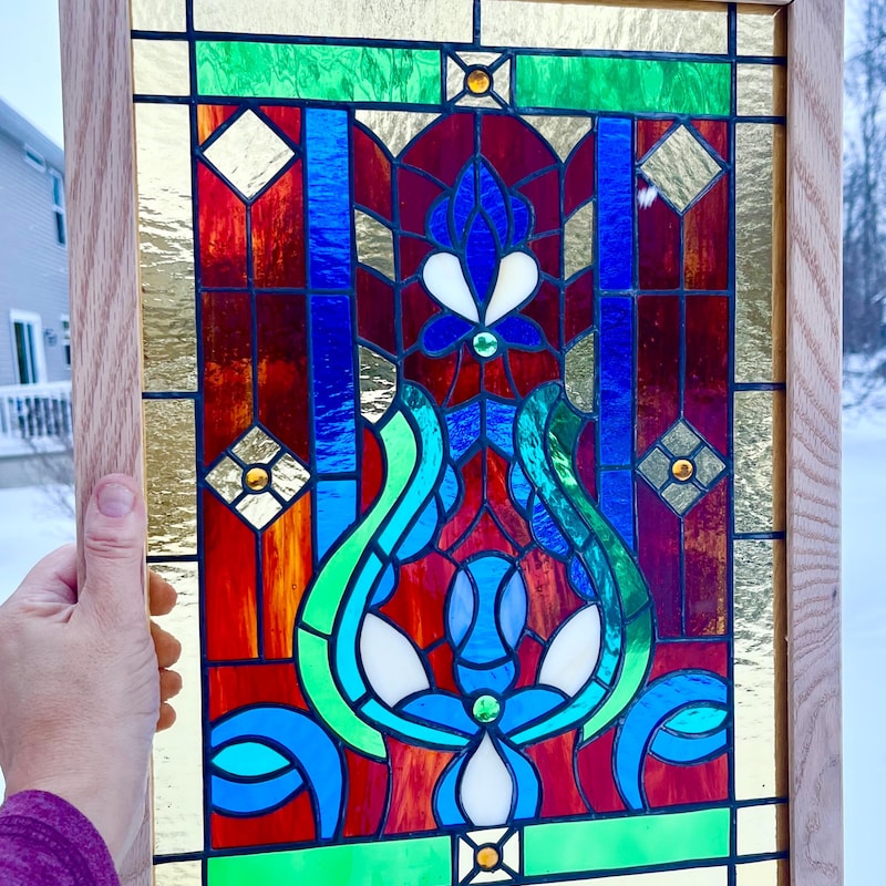 Stained Glass 12x16 - Etsy