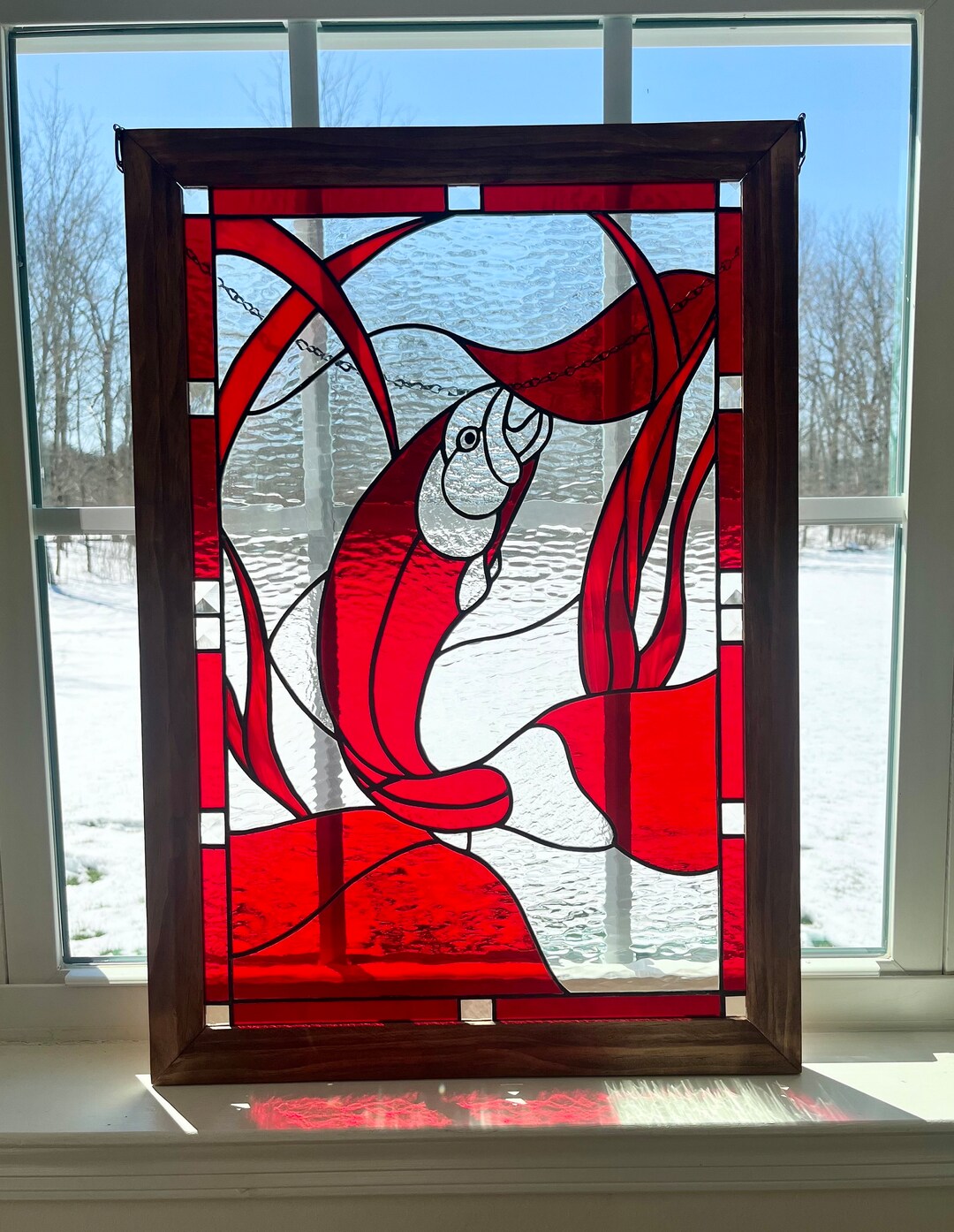 Stained Glass Fish Panel Oceanside - Etsy
