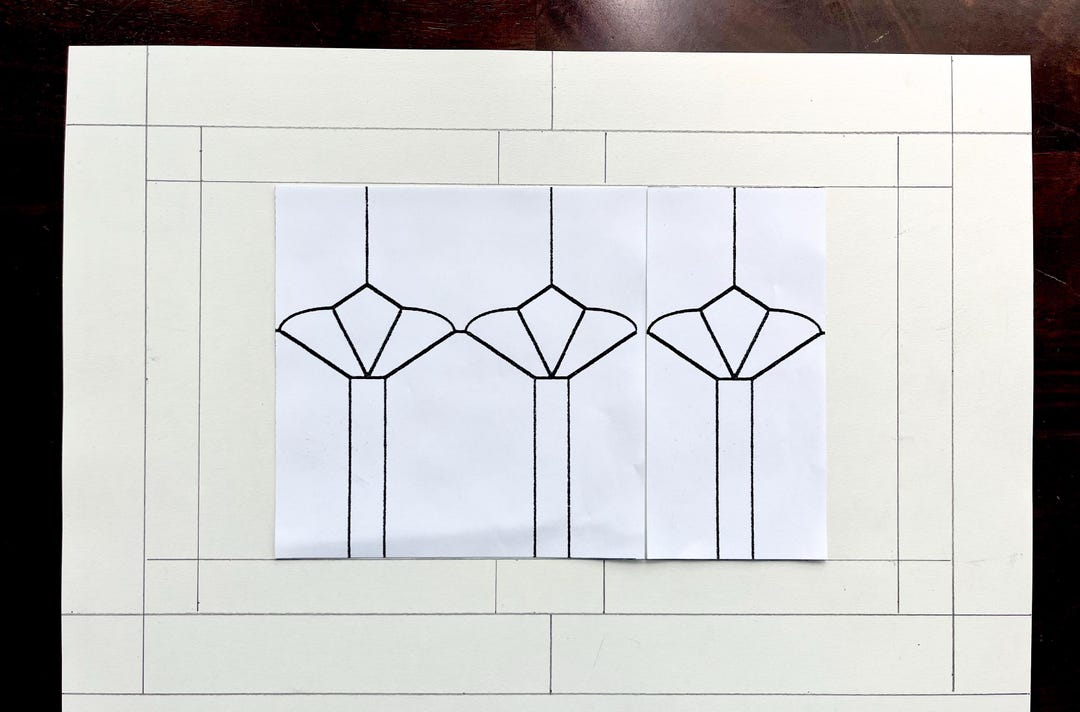 Stained Glass Craftsman Style Tulip Window Panel-12x18 Inches - Etsy