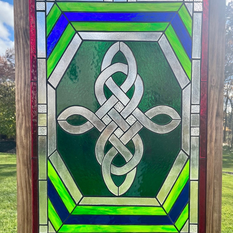 Celtic Knot Stained Glass - Etsy
