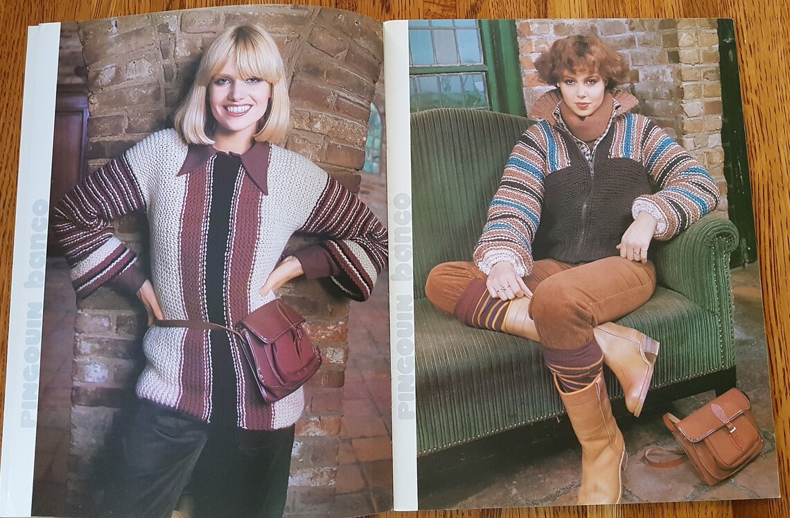Pingouin Banco Knit Crochet Pattern Book - Etsy