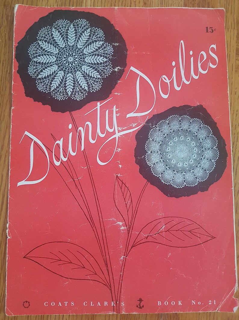 Coats & Clark's Dainty Doilies Pattern Book No. 21 Vintage 1953 - Etsy