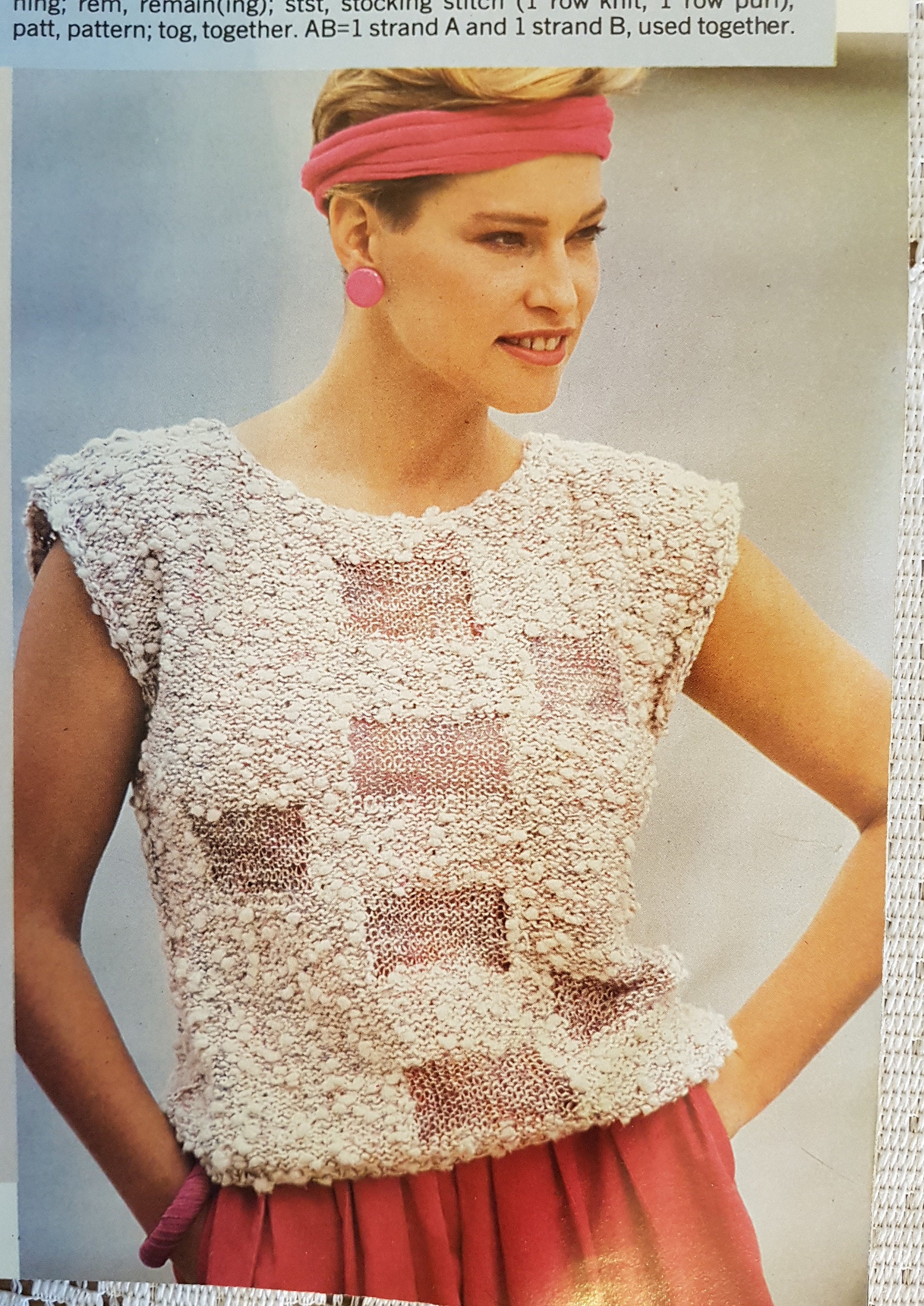 Summer Shapes: Fashion Patterns for You to Knit Pamphlet – 1984 ...