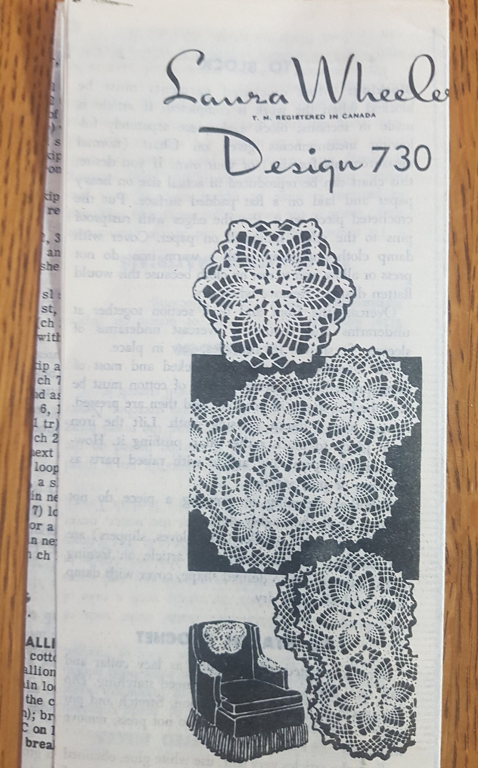 Vintage Laura Wheeler Design 730 Crocheted Medallion Mail Order Mail ...