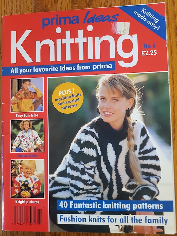 Prima Knitting Patterns Pin Page