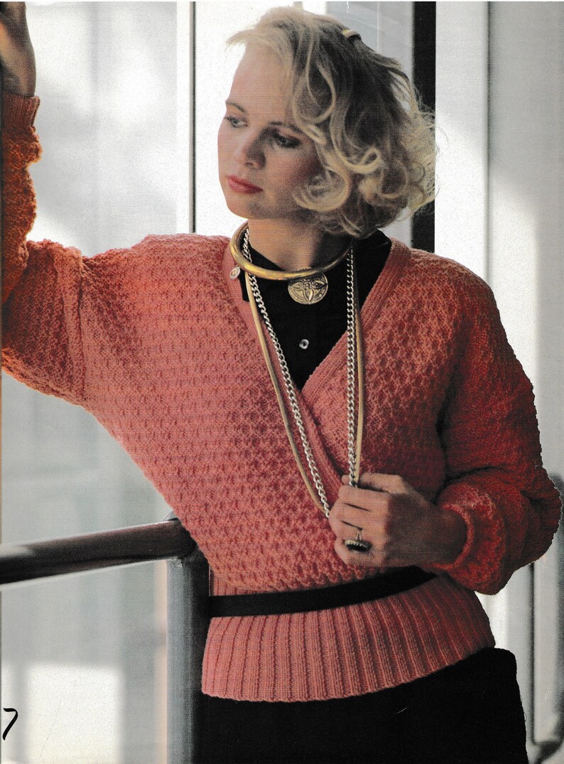 Susan Bates Sweater Chic Knit Pattern Book 1988 - Etsy