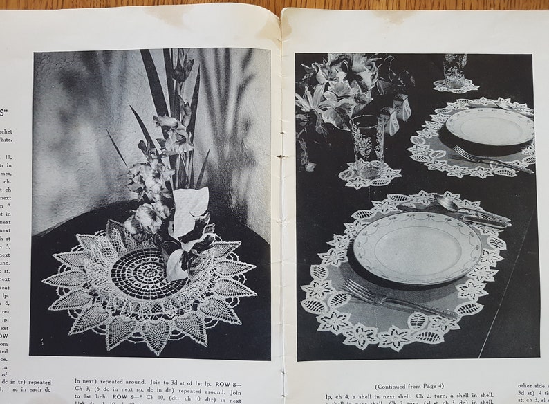 Vintage 1947 Crochet for Today Lily Direction Book 1700 - Etsy