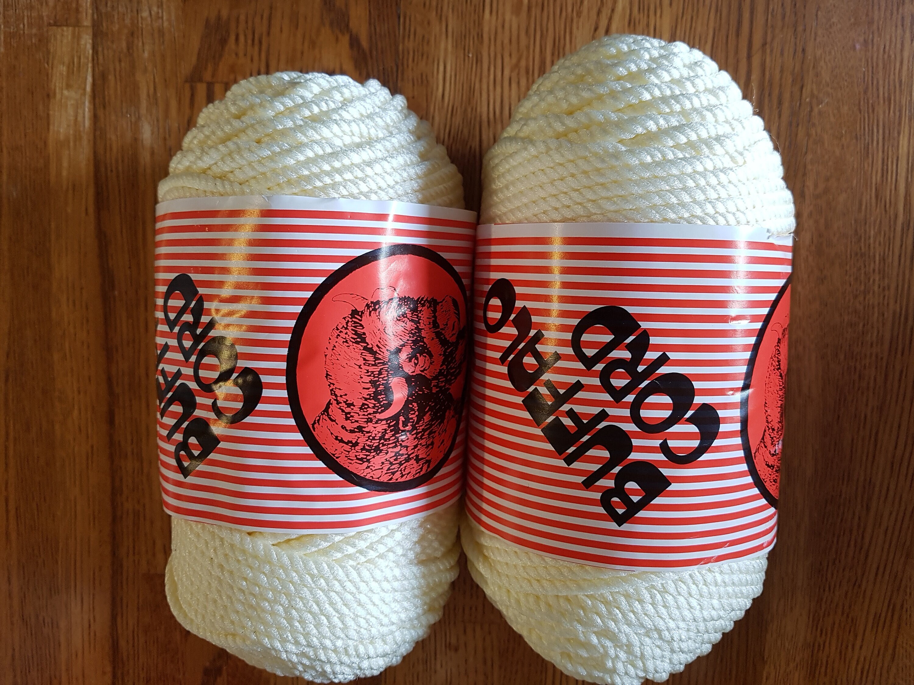 Cream Macramé Craft Braided Buffalo Cord 5mm Polypropylene 91 Meters ...