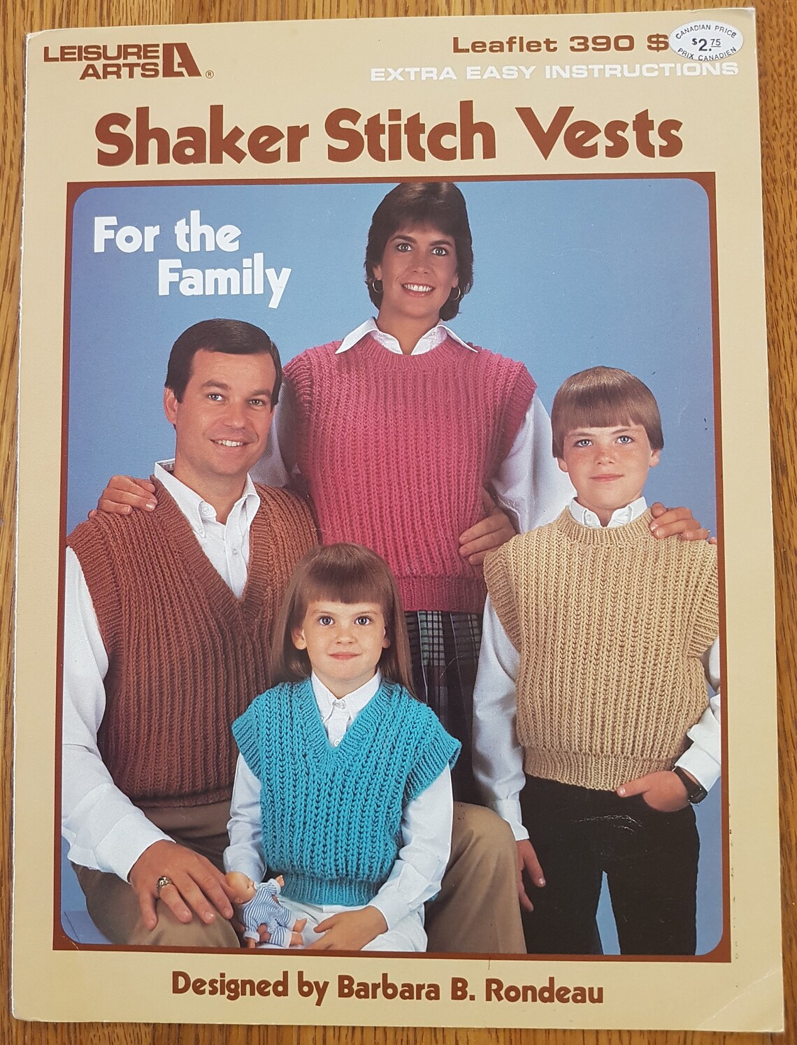Shaker Stitch Vests for the Family Knitted Pattern Leisure - Etsy