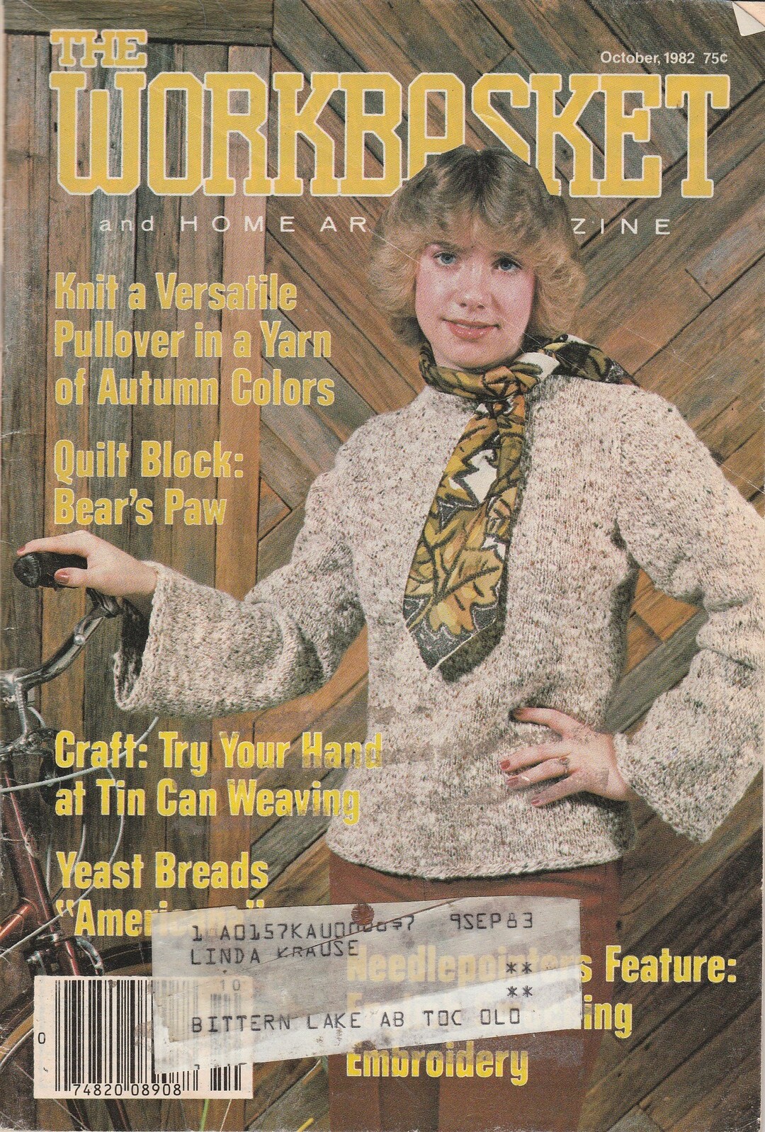 The Workbasket No 1 Vol 48 October 1982 Knit Crochet Tat Quilt Pattern ...