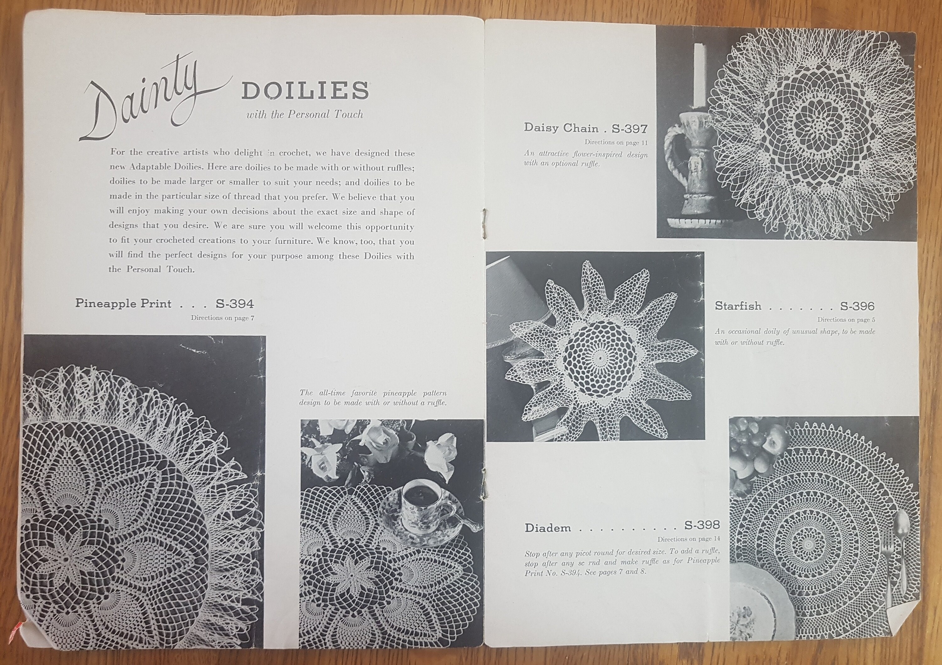 Coats & Clark's Dainty Doilies Pattern Book No. 21 Vintage 1953 - Etsy
