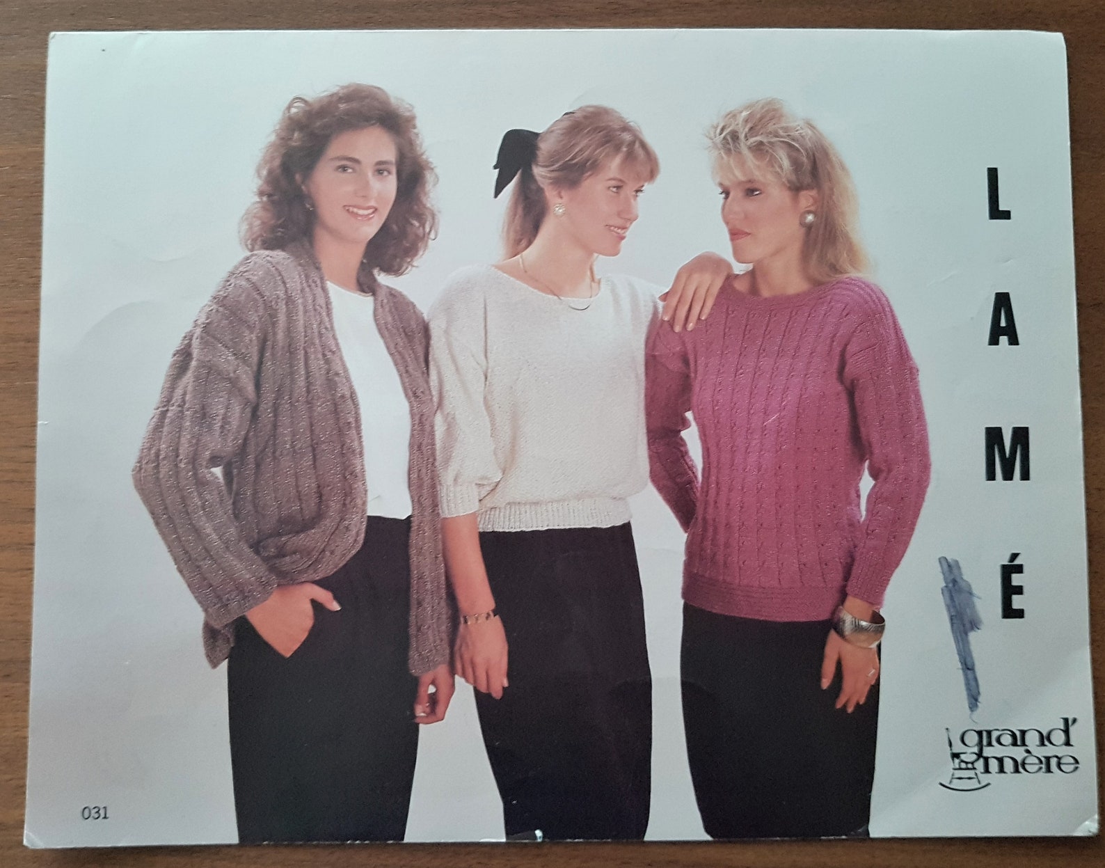 Lame Grand Mere Knitting Pattern Leaflet # 031 English & French ...