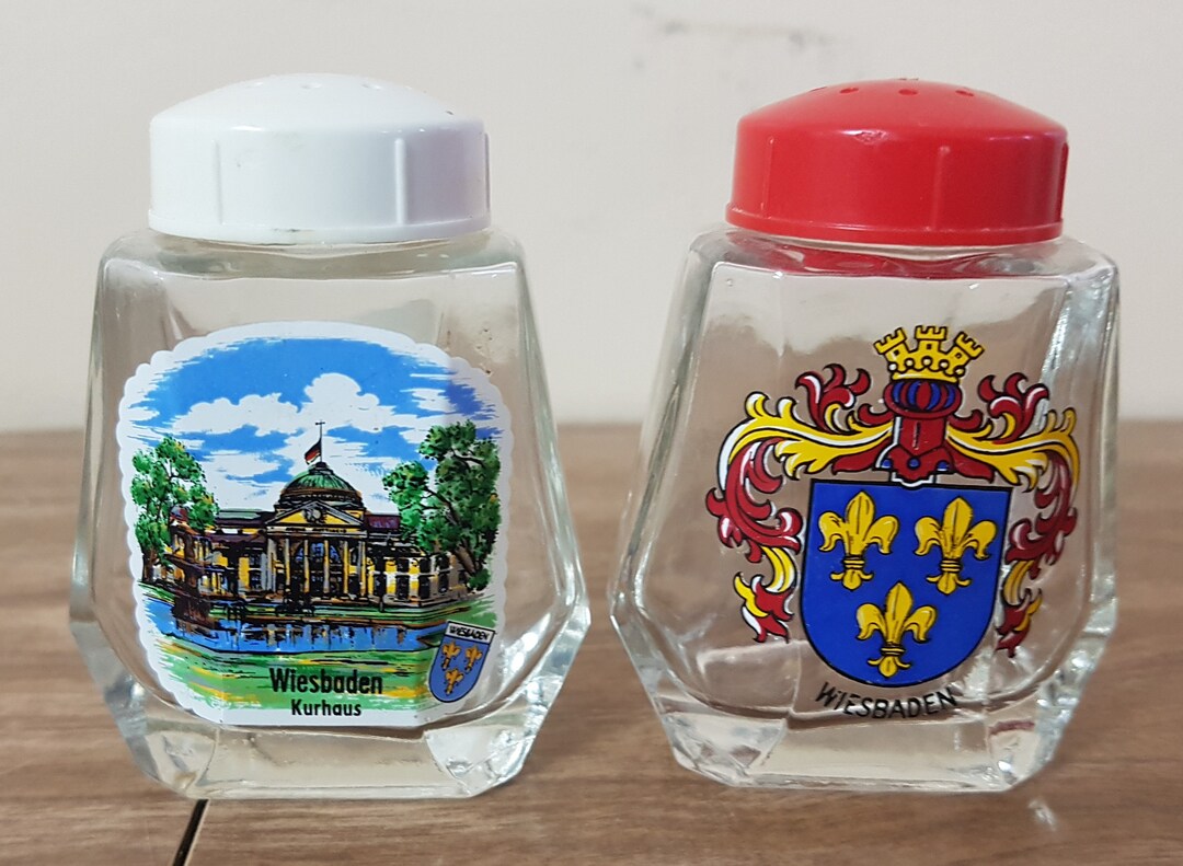 Vintage German Salt and Pepper Shakers Souvenir Wiesbaden Kurhaus ...