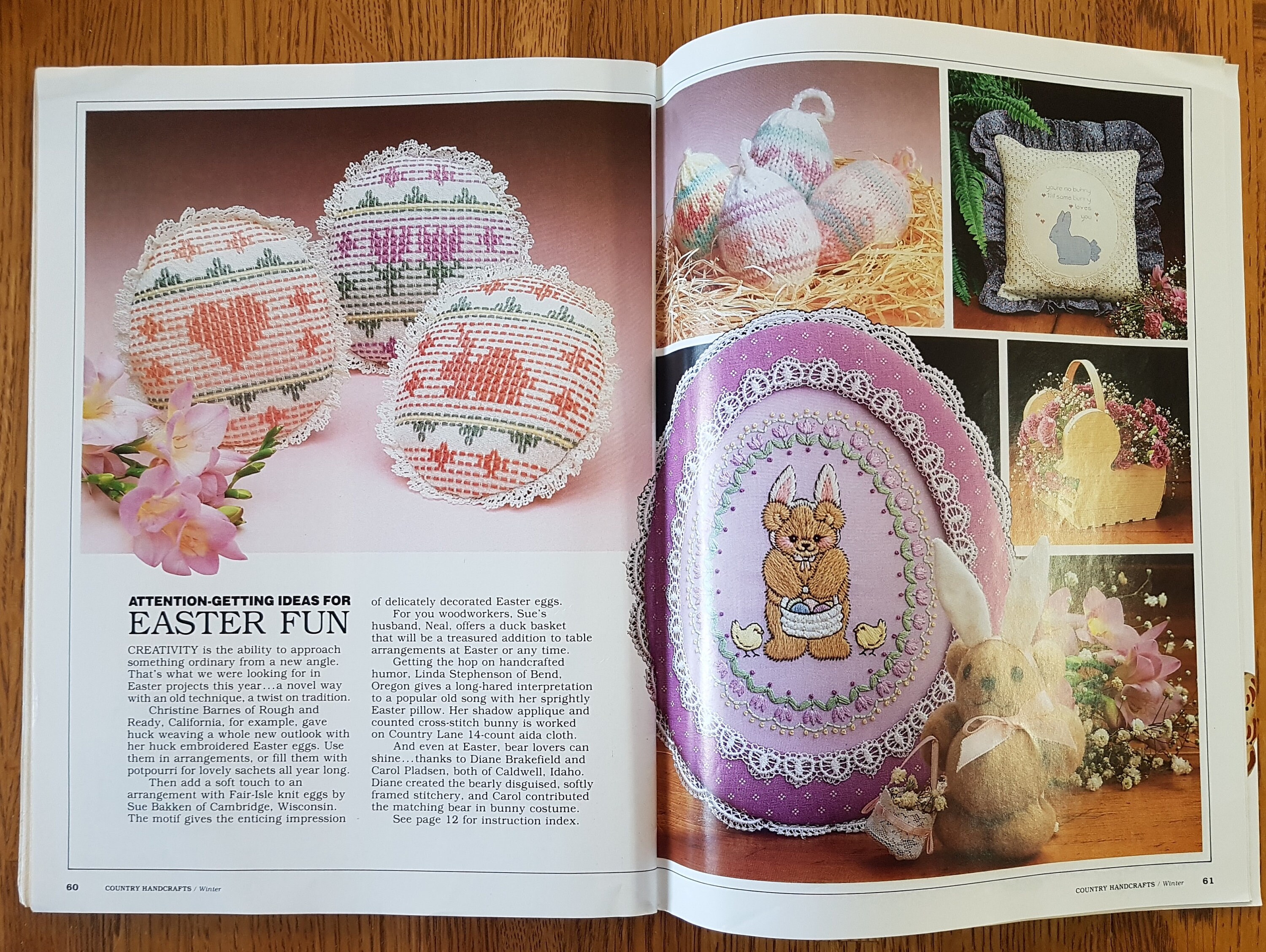 Country Handcrafts Magazine Winter 1986 Full Size Patterns - Etsy Australia