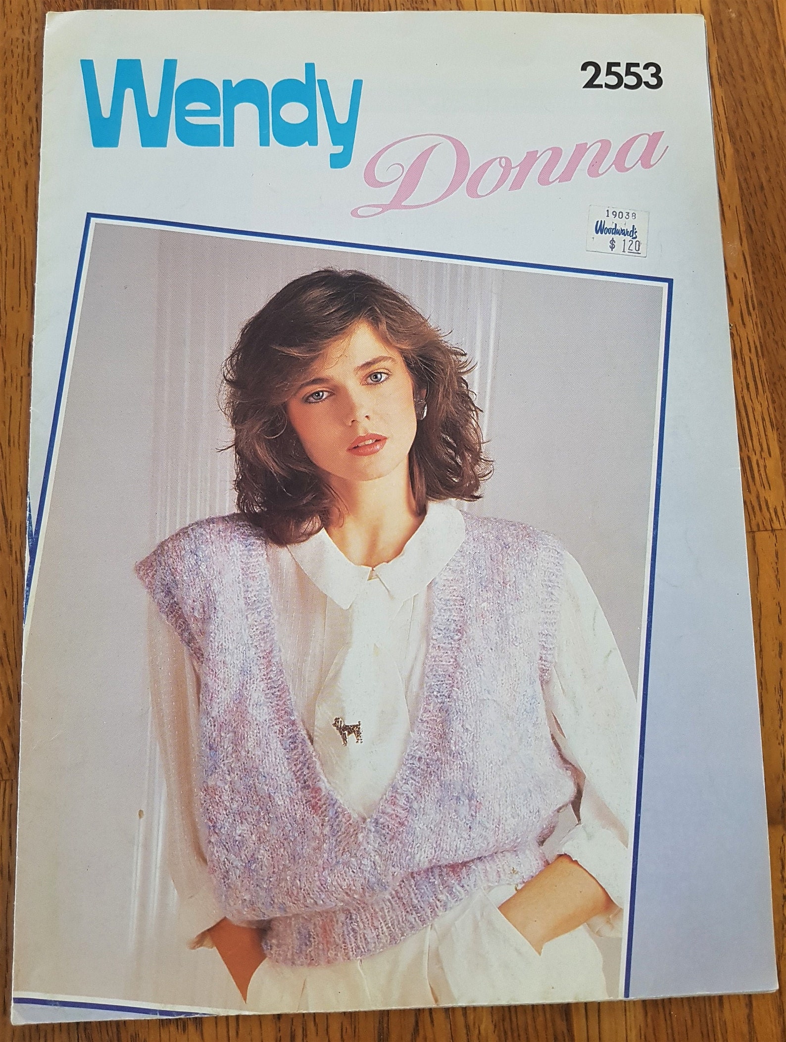 Wendy Donna #2559 Ladies Knitting Pattern - Slipover Top, Crossover Top ...