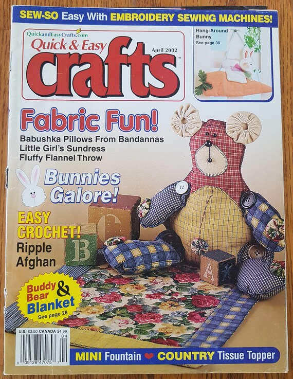 Quick & Easy Crafts Magazine Vol 35 No. 2 April 2002 - Etsy