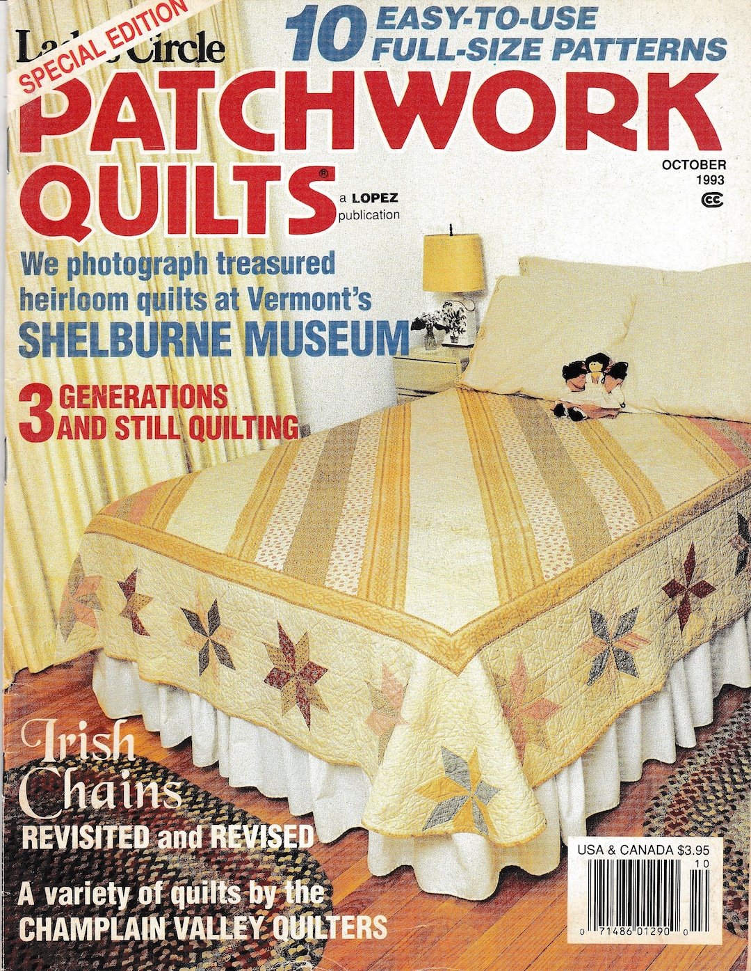 Ladies Circle Patchwork Quilts Special Edition Magazine October 1993 ...