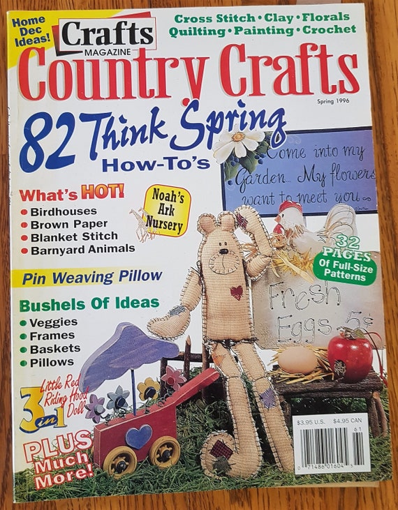 Crafts Magazine Country Crafts Spring 1996 Birdhouses | Etsy