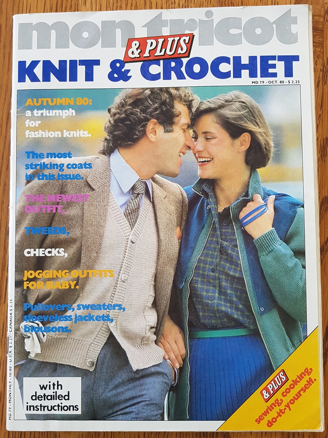 Mon Tricot & Plus Knit and Crochet Magazine MD 79 October 1980 - Etsy