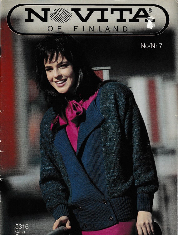 Novita of Finland Knitting Pattern Book No. 7 | Etsy