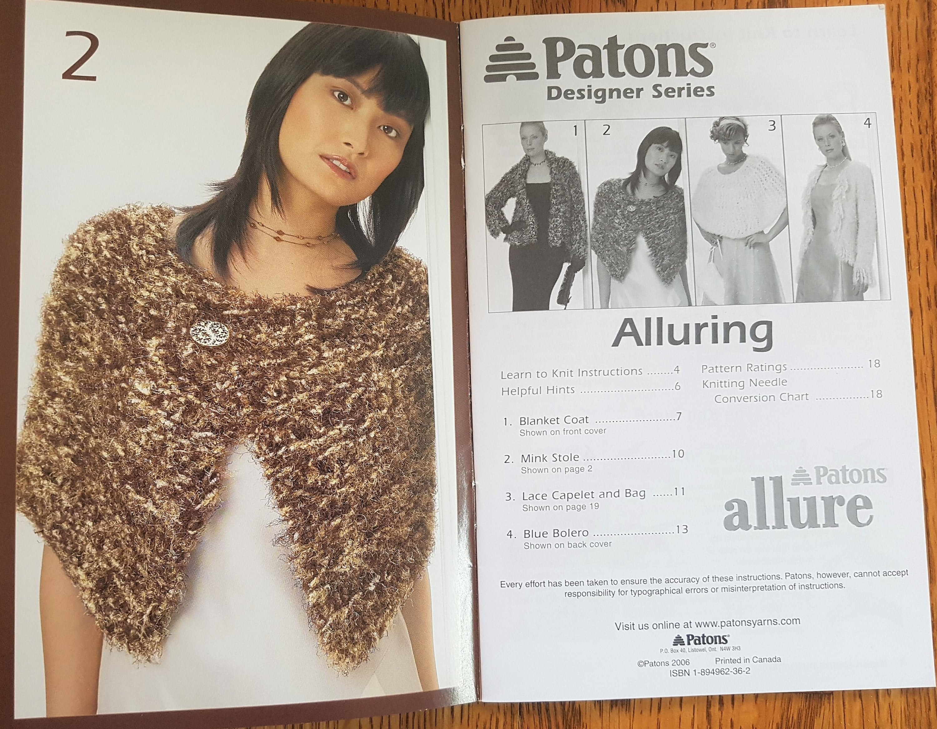 Patons Designer Series Alluring Pocket Patterns 500816 - Etsy