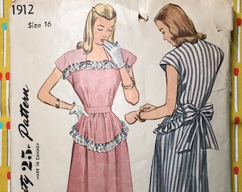 1912 Dress Pattern | Etsy