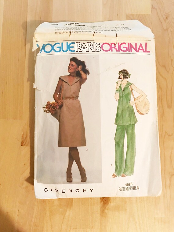 Vogue 1623 Paris Original Sewing Pattern / Givenchy Dress | Etsy