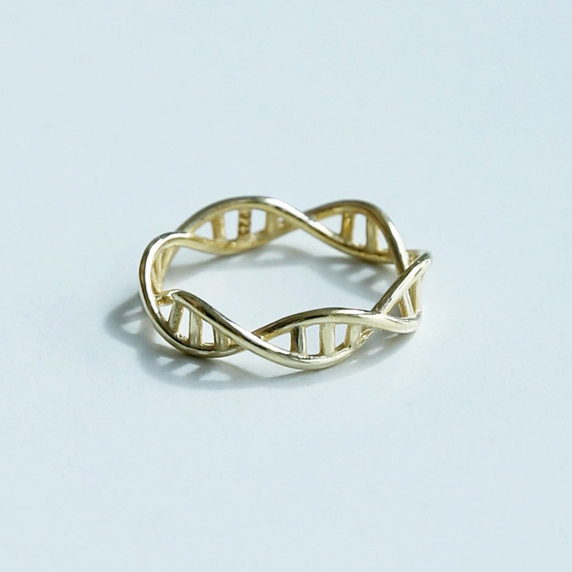 Gold Dna Ring-dna Ring-science Ring-chemistry Ring-molecule - Etsy