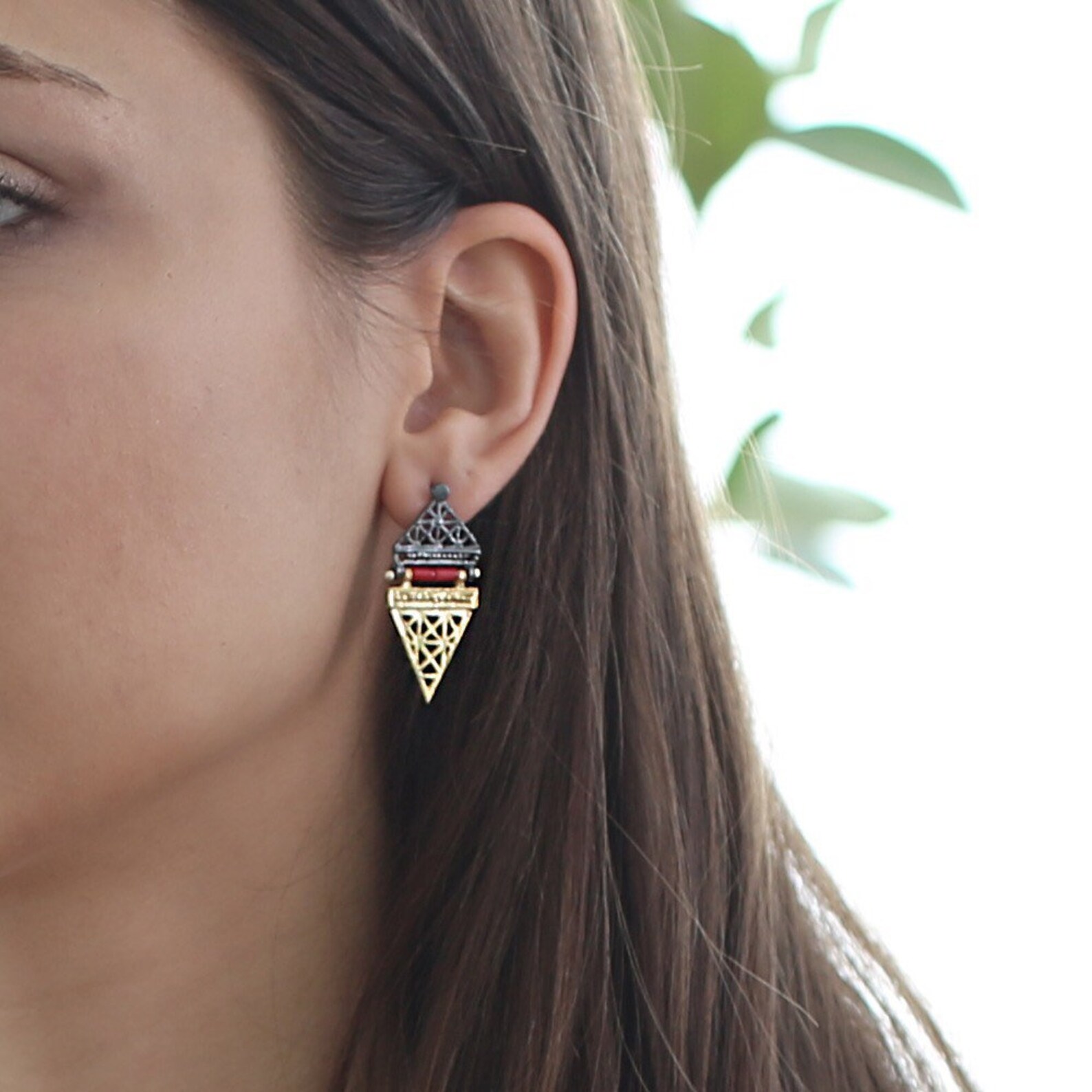 Hittitie Earring tribal Earring Gypsy Earring Ethnic - Etsy