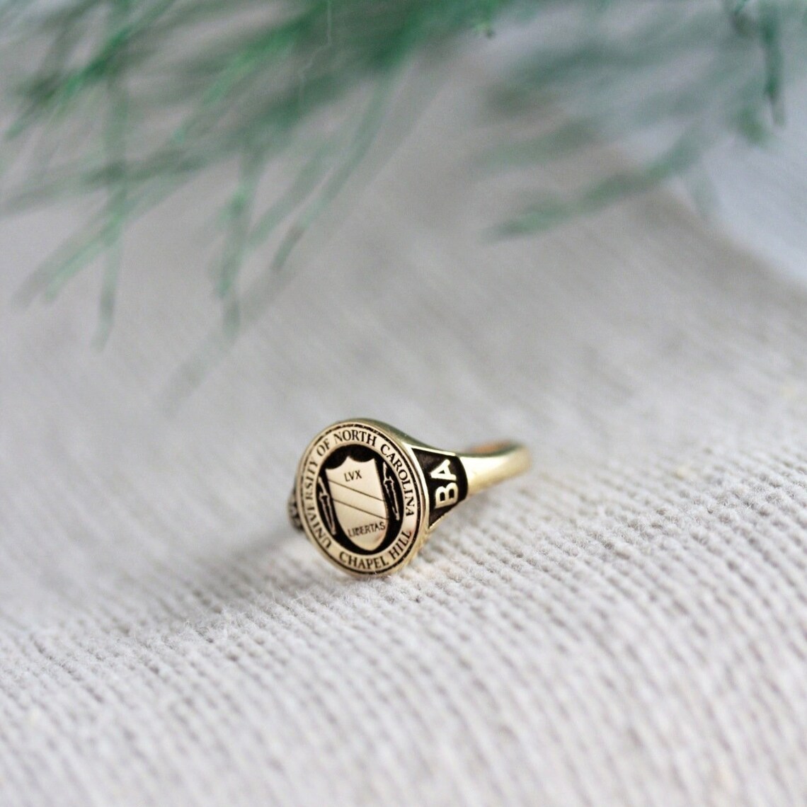 Oval Graduation Ring-tiny College Ring-class Rings-school - Etsy