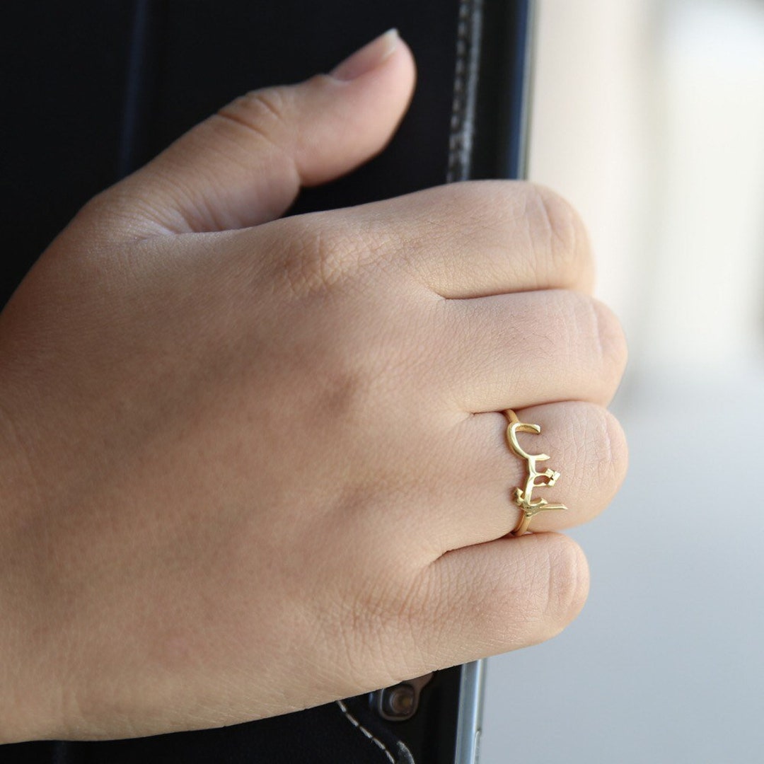 Custom Arabic Name Ring-name Ring-name Jewelry-personalizedarabic Ring ...