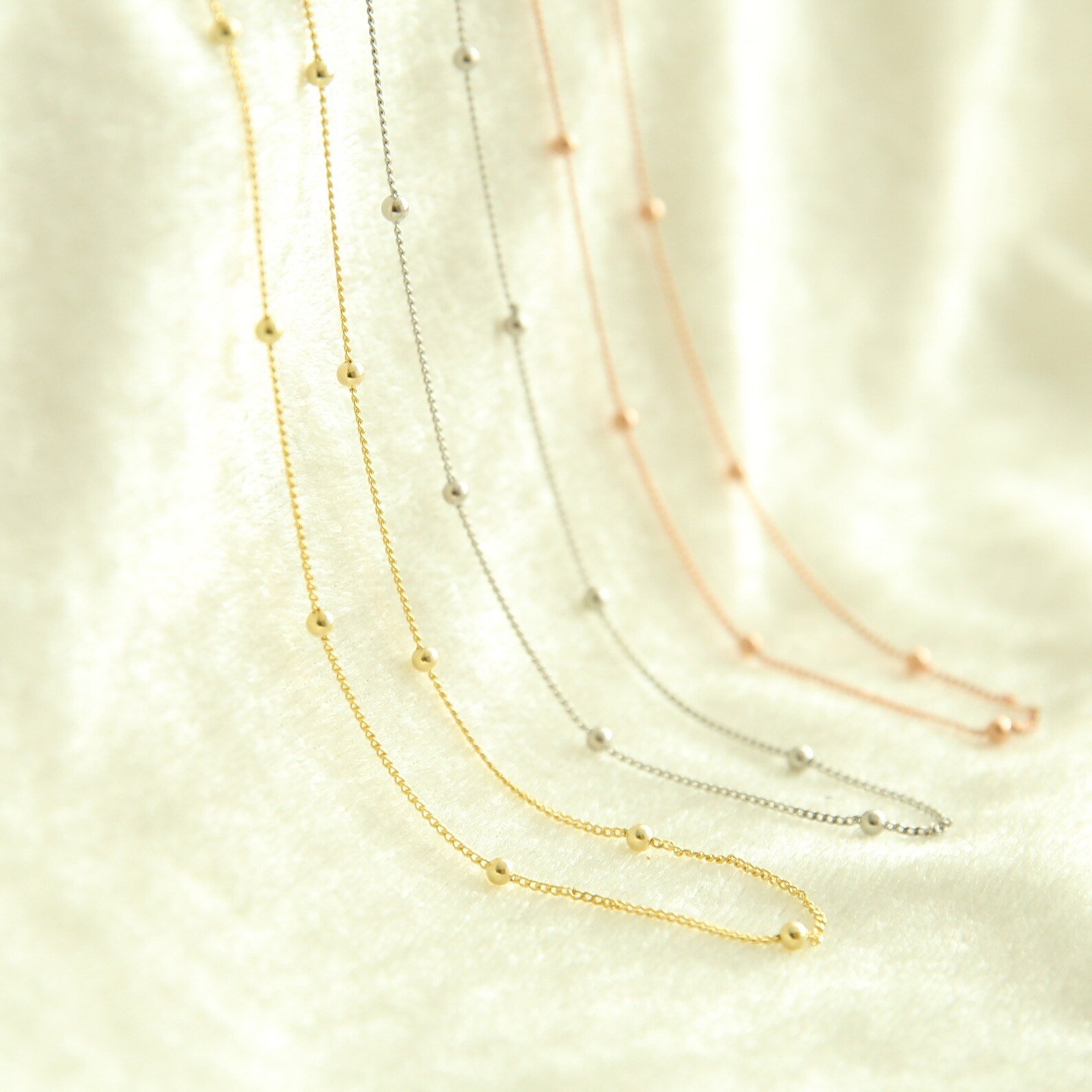 Satellite Chain-14k Gold Filled Mini Ball Necklace-sphere - Etsy