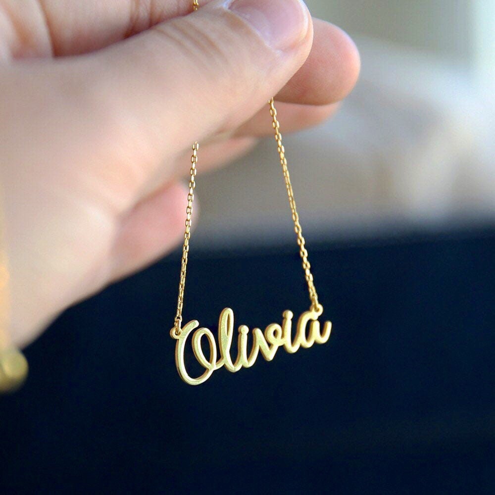 Personalized Name-necklace-name Necklace-gold Name Necklace ...