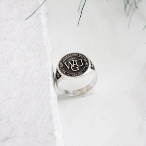 Custom College Rings-round Graduation Ring-class Rings-school Rings ...