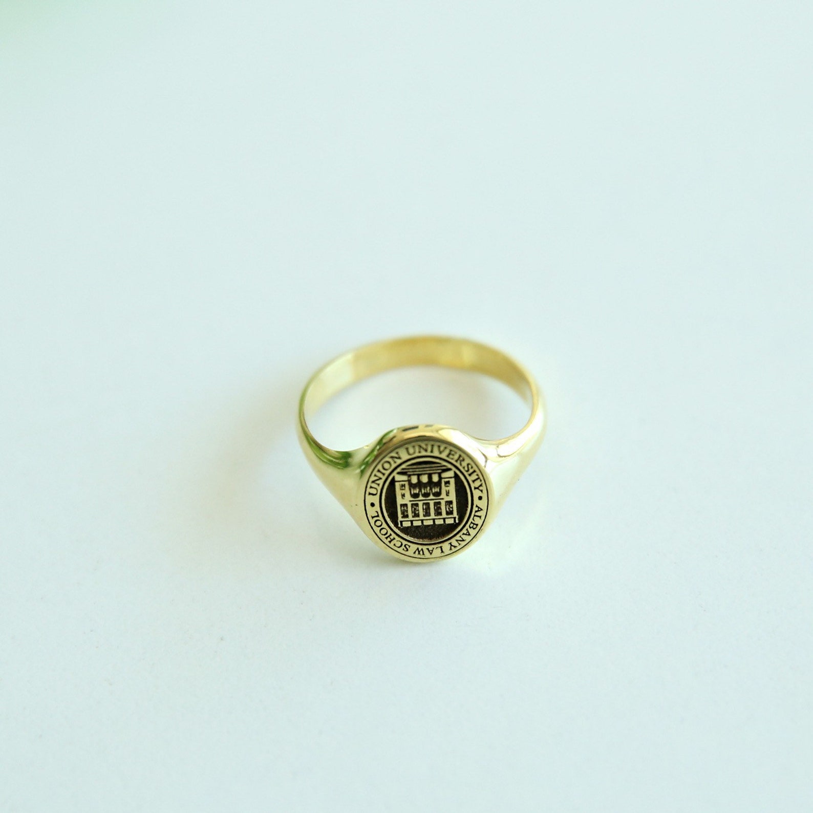Oval Graduation Ring-tiny College Ring-class Rings-school - Etsy