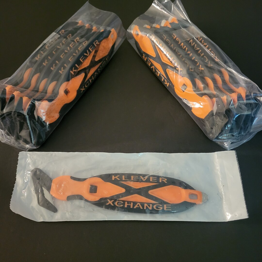 Box Cutter, 100 Klever Kutter's Protective Box Cutter. Wider Head ...