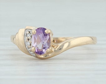 Amethyst gold ring | Etsy