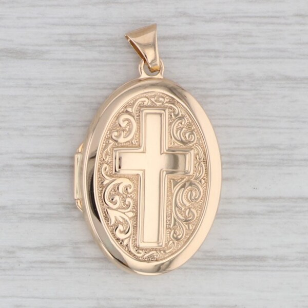 Locket With Cross - Etsy