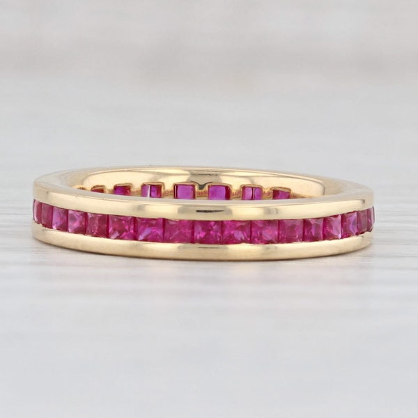 Ruby Eternity Band - Etsy