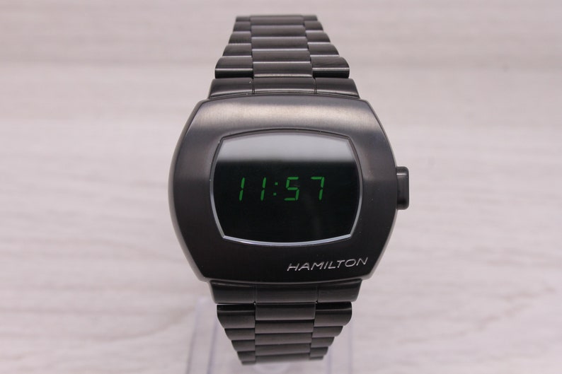 Hamilton Matrix PSR MTX Mens 41mm Black PVD Digital Wrist - Etsy