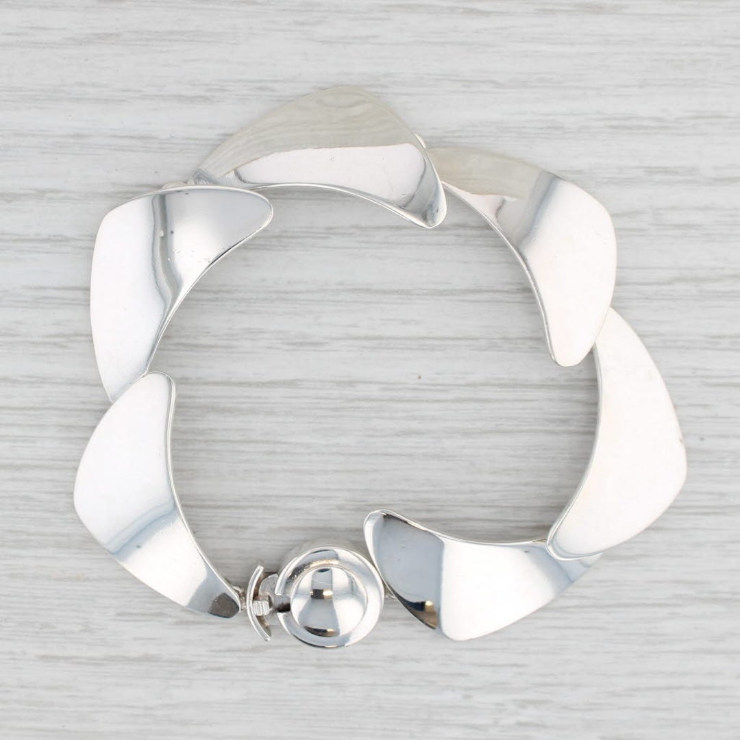 Vintage Statement Link Bracelet Sterling Silver 7.5 Niels Erik From ...