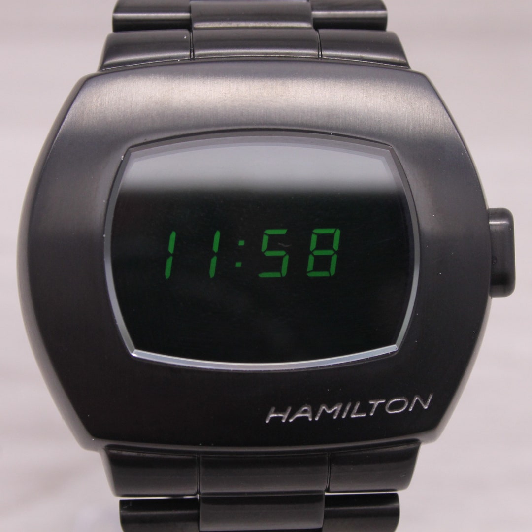 Hamilton Matrix PSR MTX Mens 41mm Black PVD Digital Wrist - Etsy