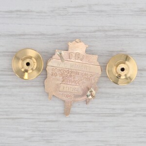 Fidelity Bravery Integrity FBI 30 Year Service Pin 10k Yellow Gold ...